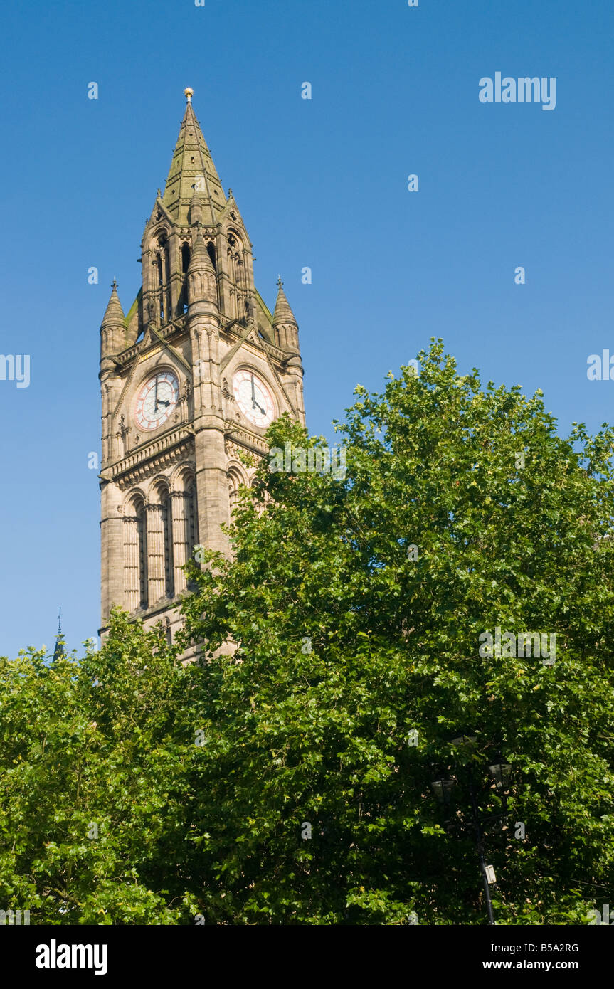 Manchester Town Hall Albert Square Greater Manchester England Stock ...