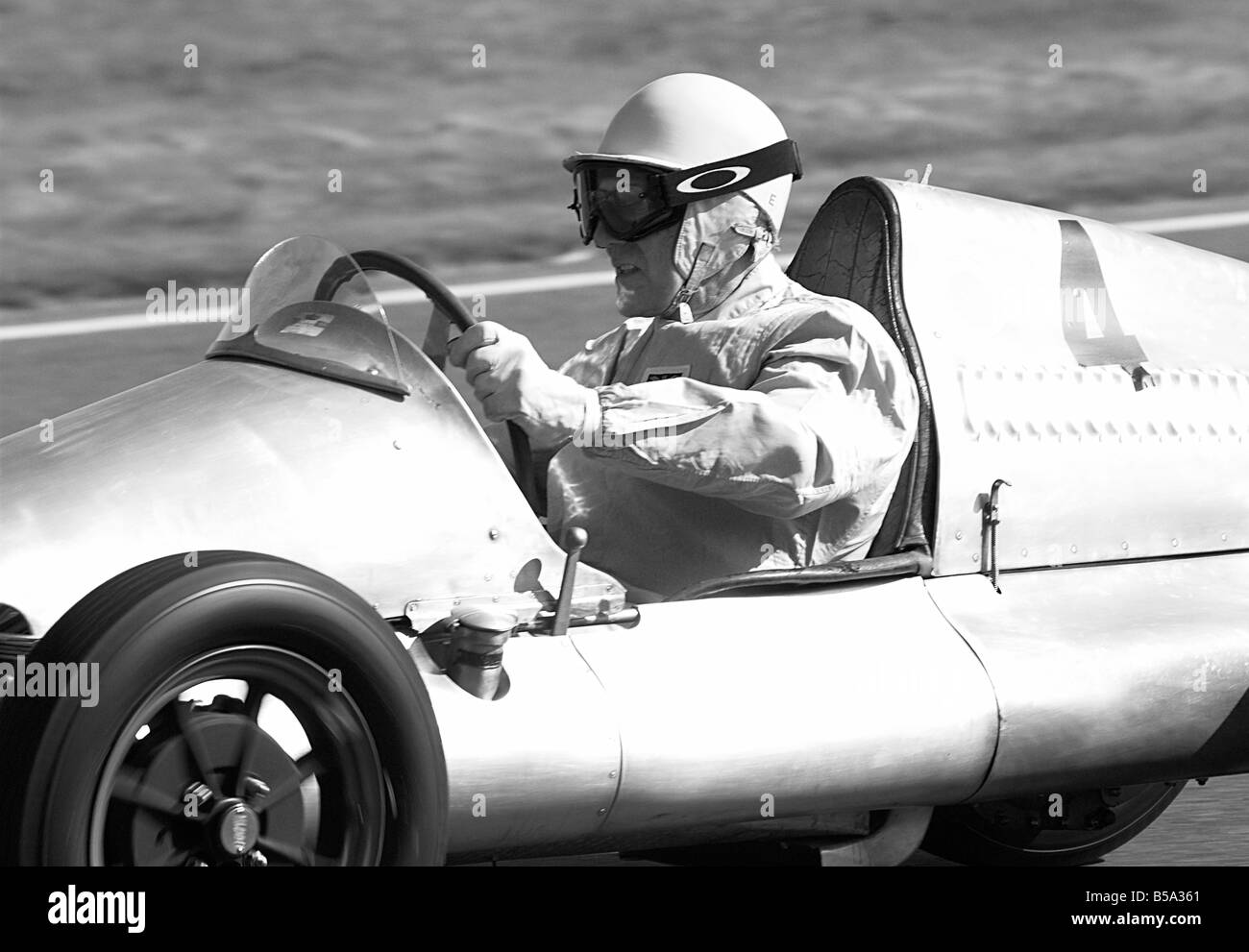 Sir Stirling Moss Racing a Cooper Norton Formula 3 Car Stock Photo - Alamy