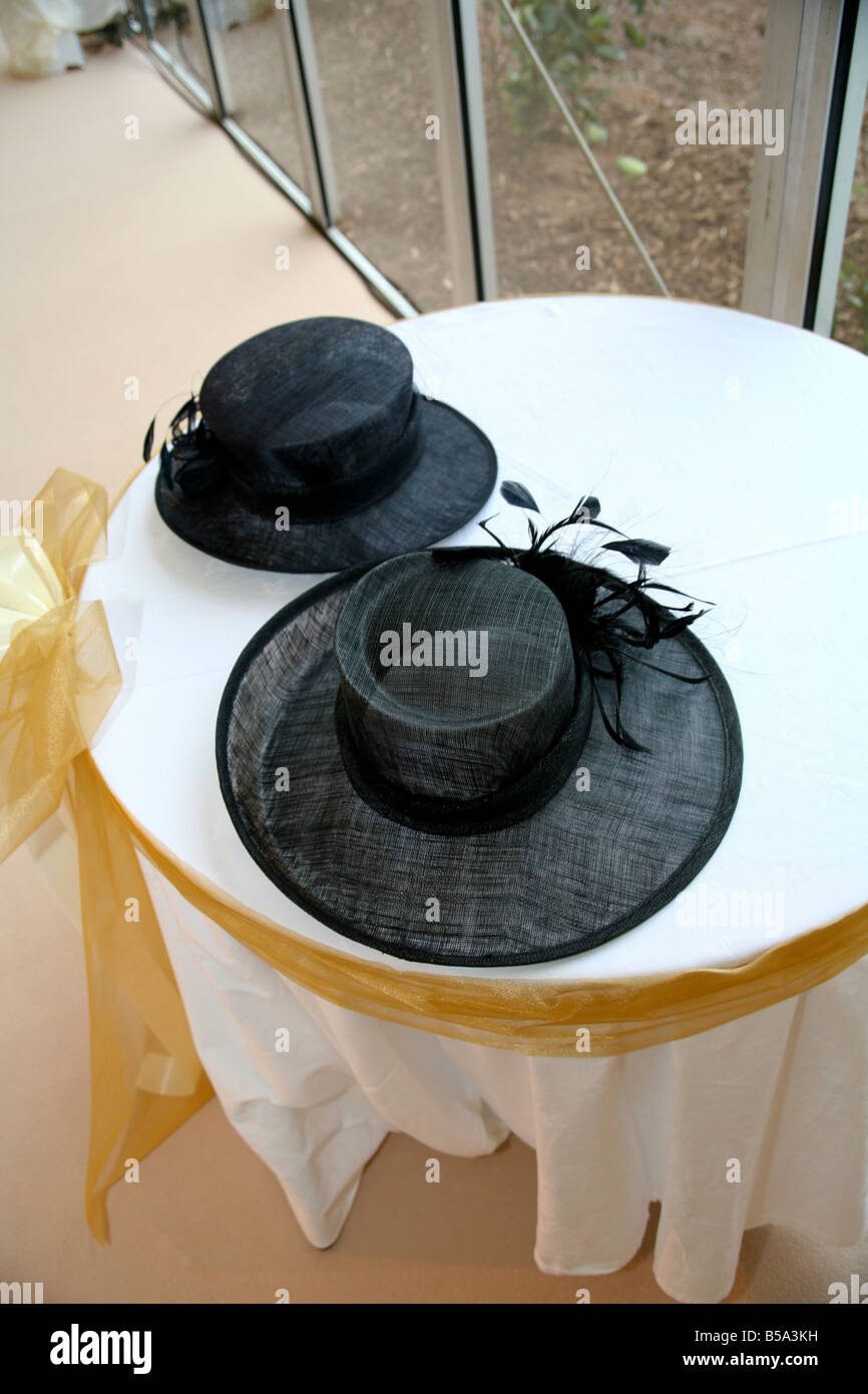 Hats on a table hi-res stock photography and images - Alamy