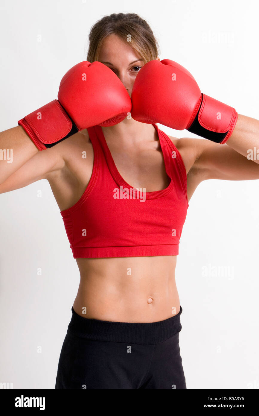 Young woman boxeadora Stock Photo - Alamy