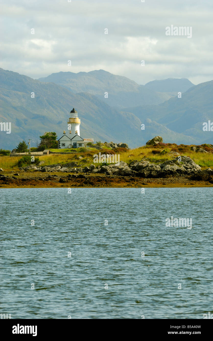 Eilean Sionnach lighthouse, Skye, Scotland Stock Photo - Alamy