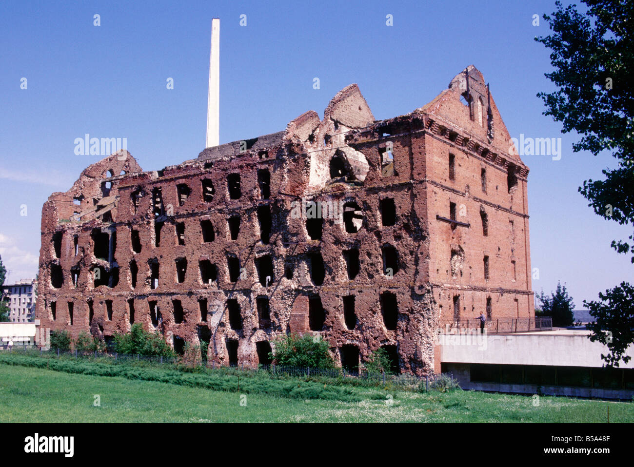 Flour mill building Bomb and shell damage from WW2 Historical VOLGOGRAD ...