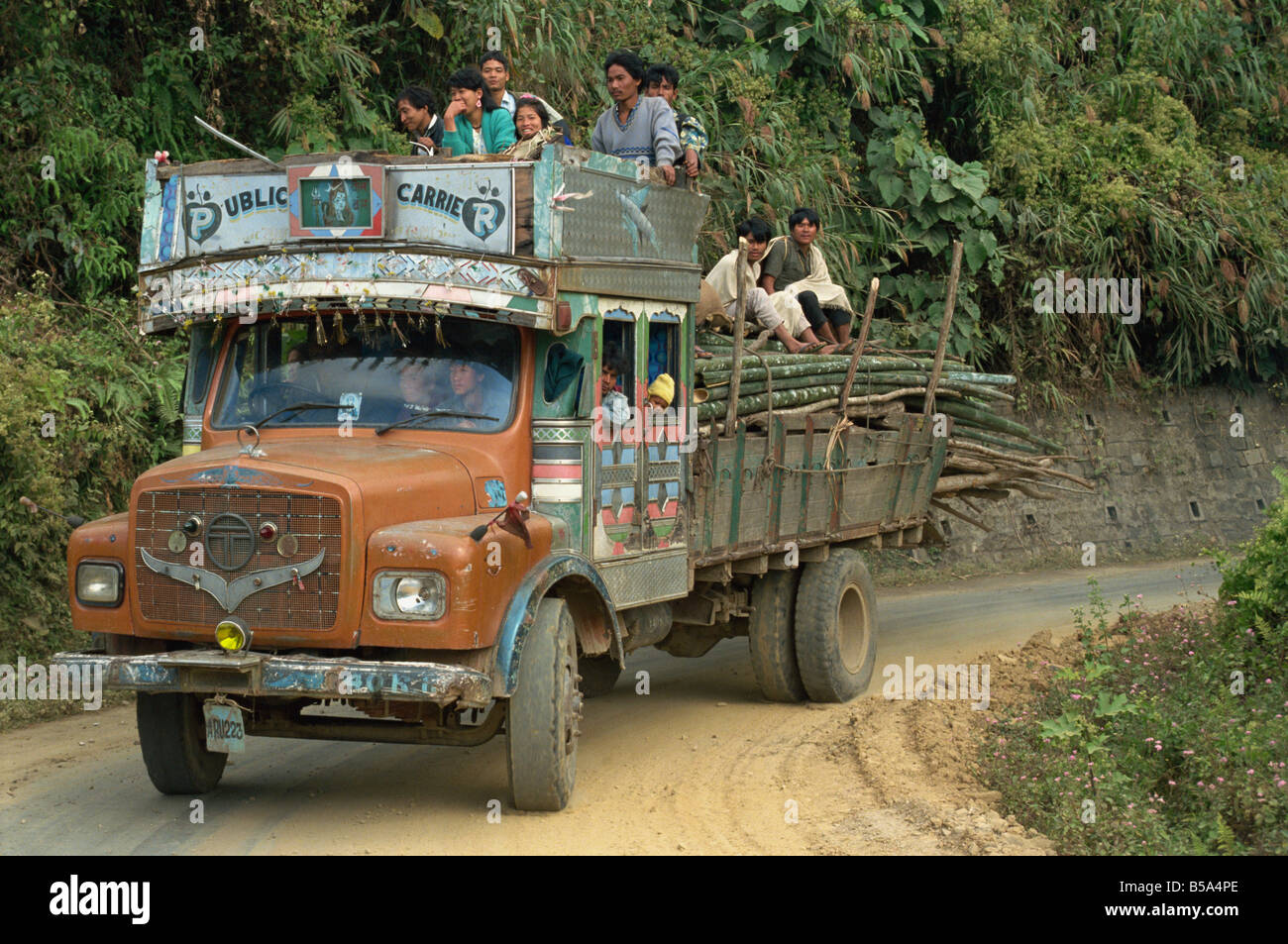 Lorry Arunachal Pradesh state India Asia Stock Photo - Alamy