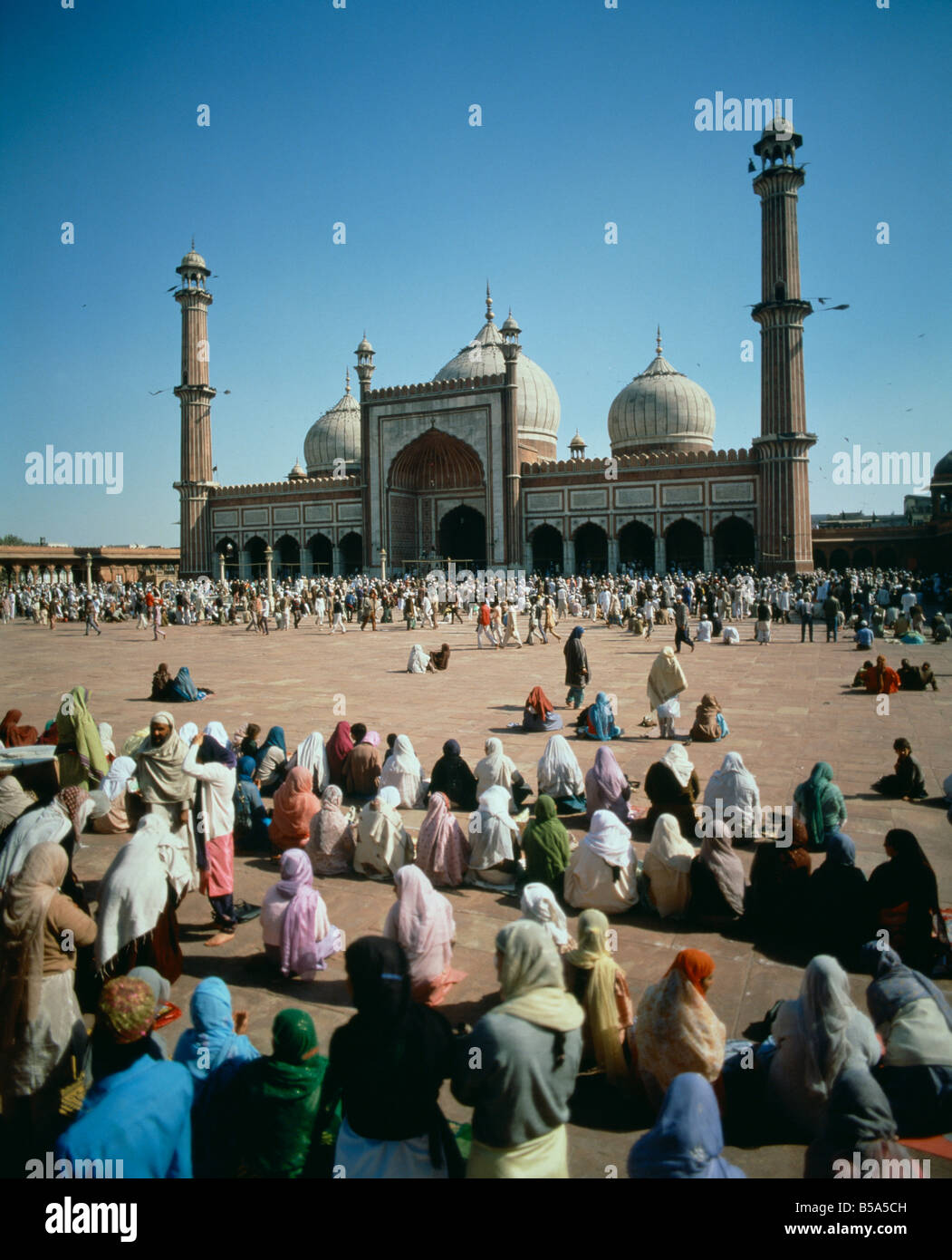 Friday service at the Moti Masjid Mosque Red Fort Agra Uttar Pradesh ...