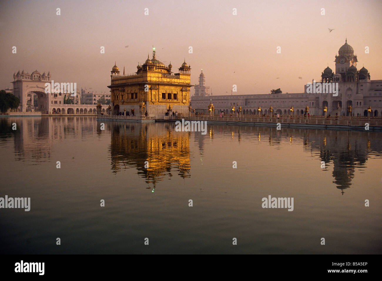 The Guru s Bridge over the Pool of Nectar leading to the Golden Temple ...