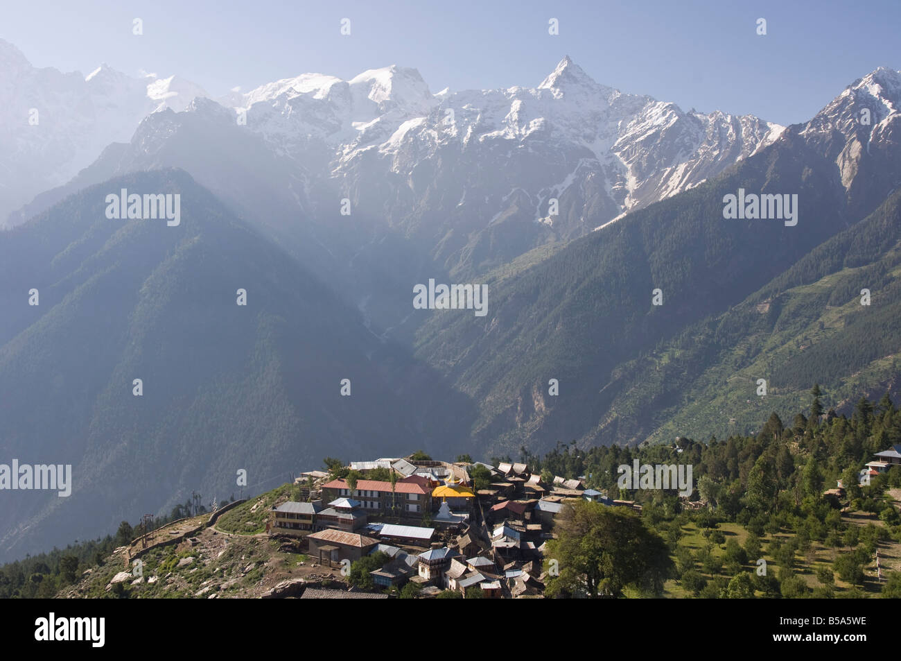 Kalpa village, 2960m, Recong Peo area, Kinnaur, Himachal Pradesh, India ...