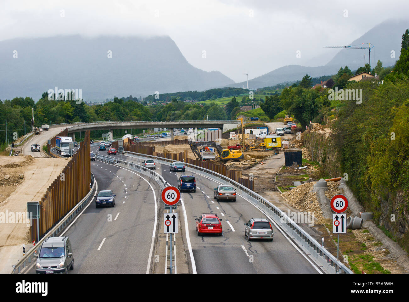 Interstate highway construction hi-res stock photography and images - Alamy