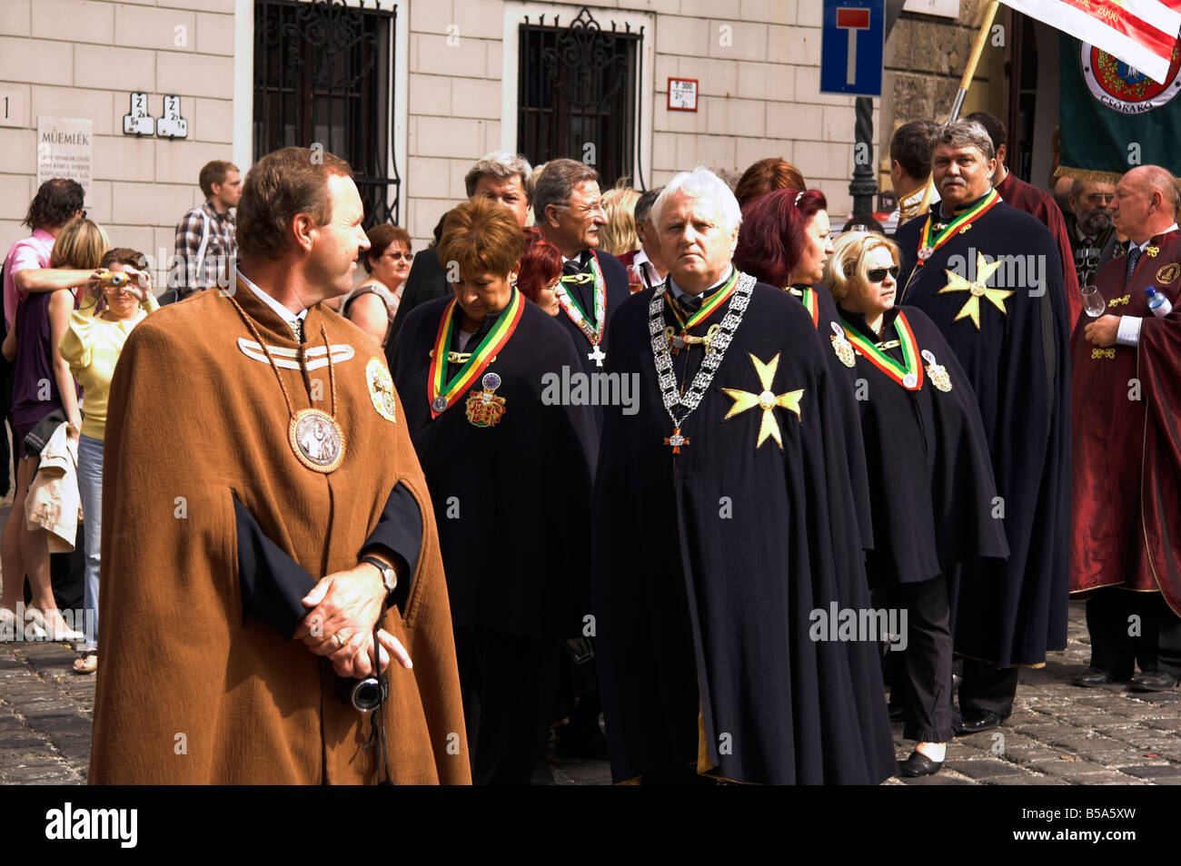 Procession, traditional folk costume, Budapest Wine Festival, Hungary ...