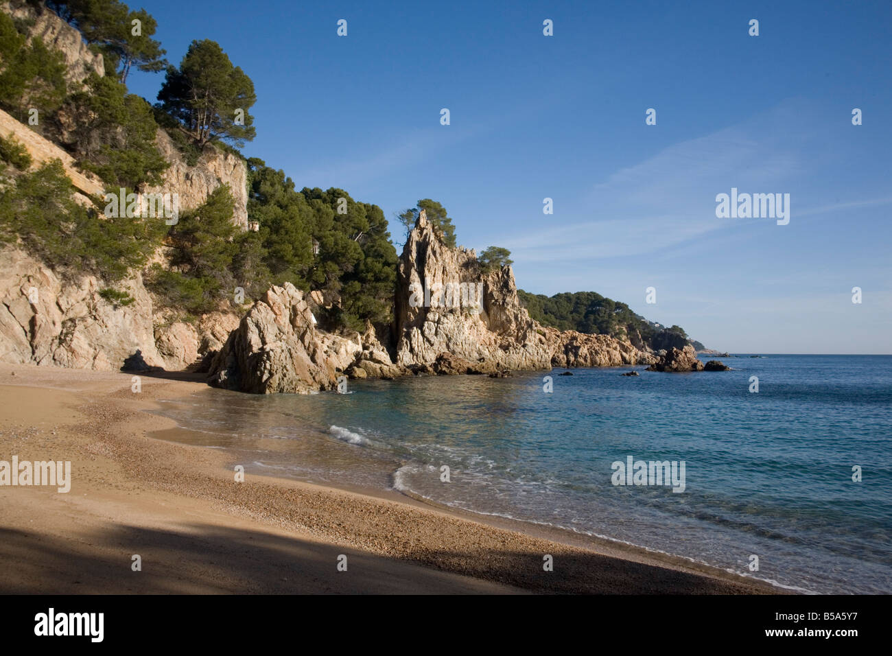 beach on the Cami de ronda costa brava spain Stock Photo - Alamy