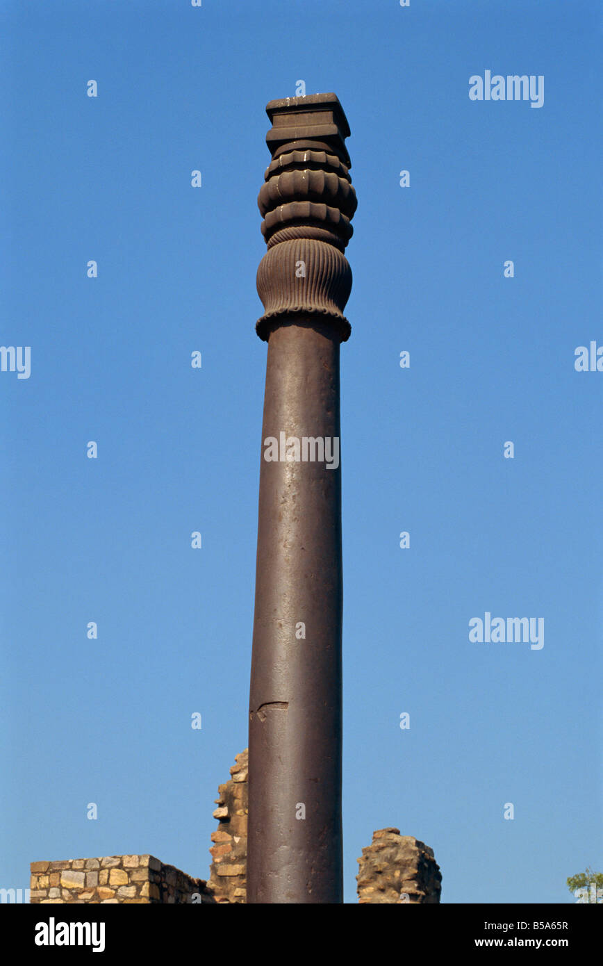 The Qutub Minar the rustless Iron Pillar weighing six tons seven meters ...