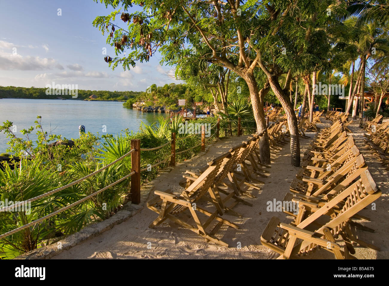 Recreation area Xel Ha Mexico Stock Photo - Alamy