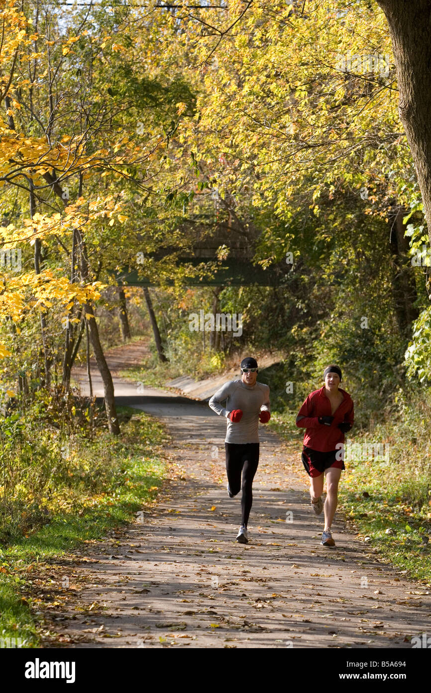 Towpath Trail in Cuyahoga Valley National Park Stock Photo - Alamy