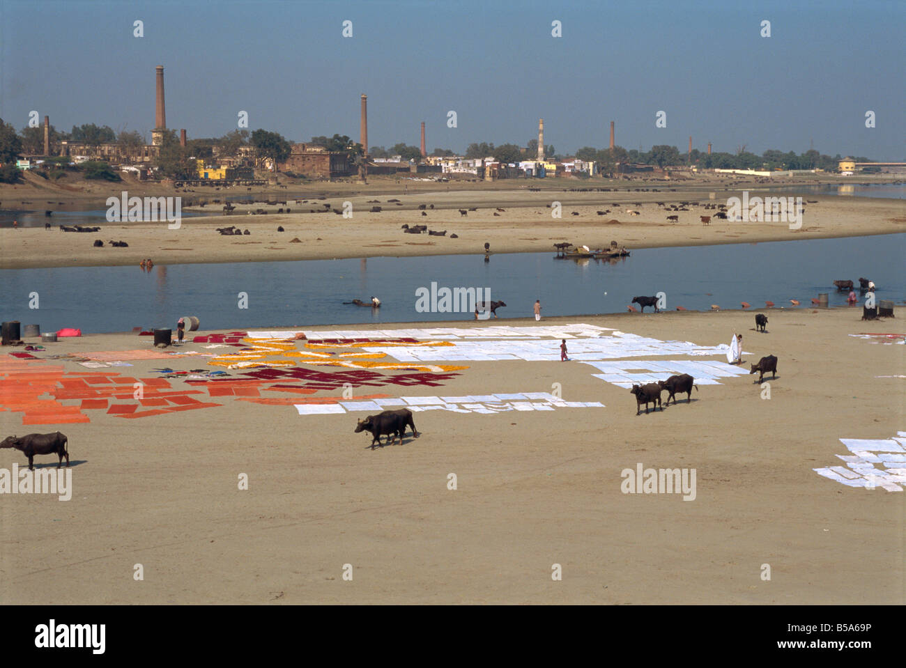 Dhobis washing river india hi-res stock photography and images - Alamy