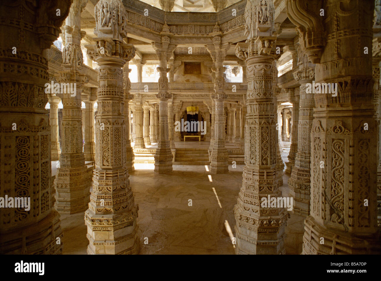 The Jain temple of Chaumukha built in the 14th century Ranakpur ...