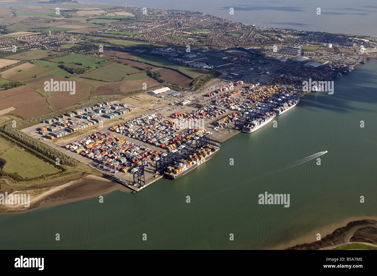 Felixstowe port aerial hi-res stock photography and images - Alamy