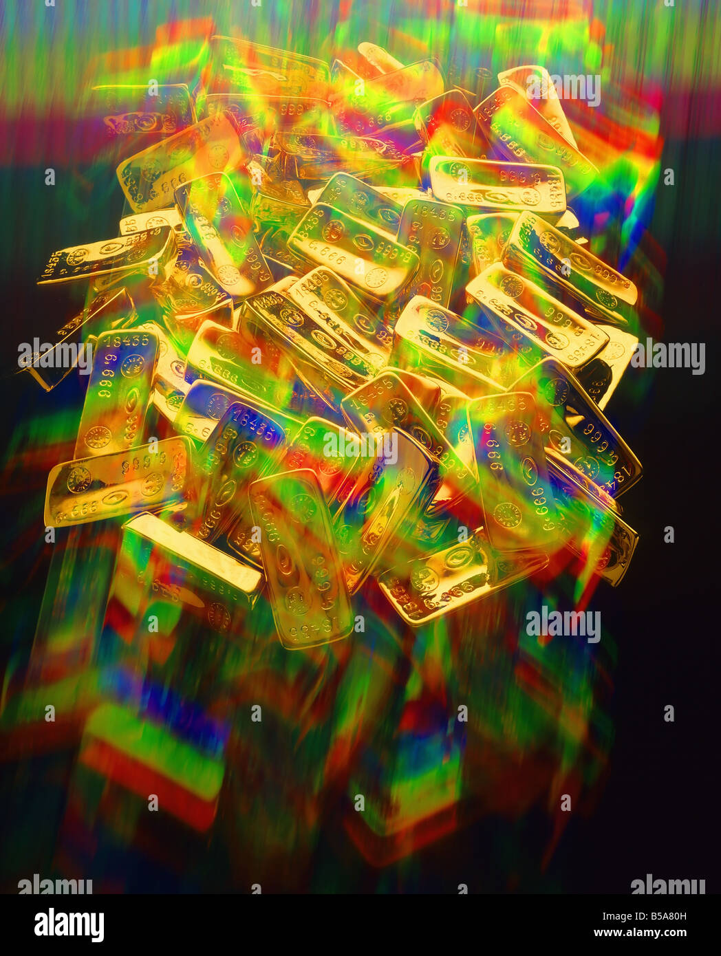 Multiple gold bars hi-res stock photography and images - Alamy