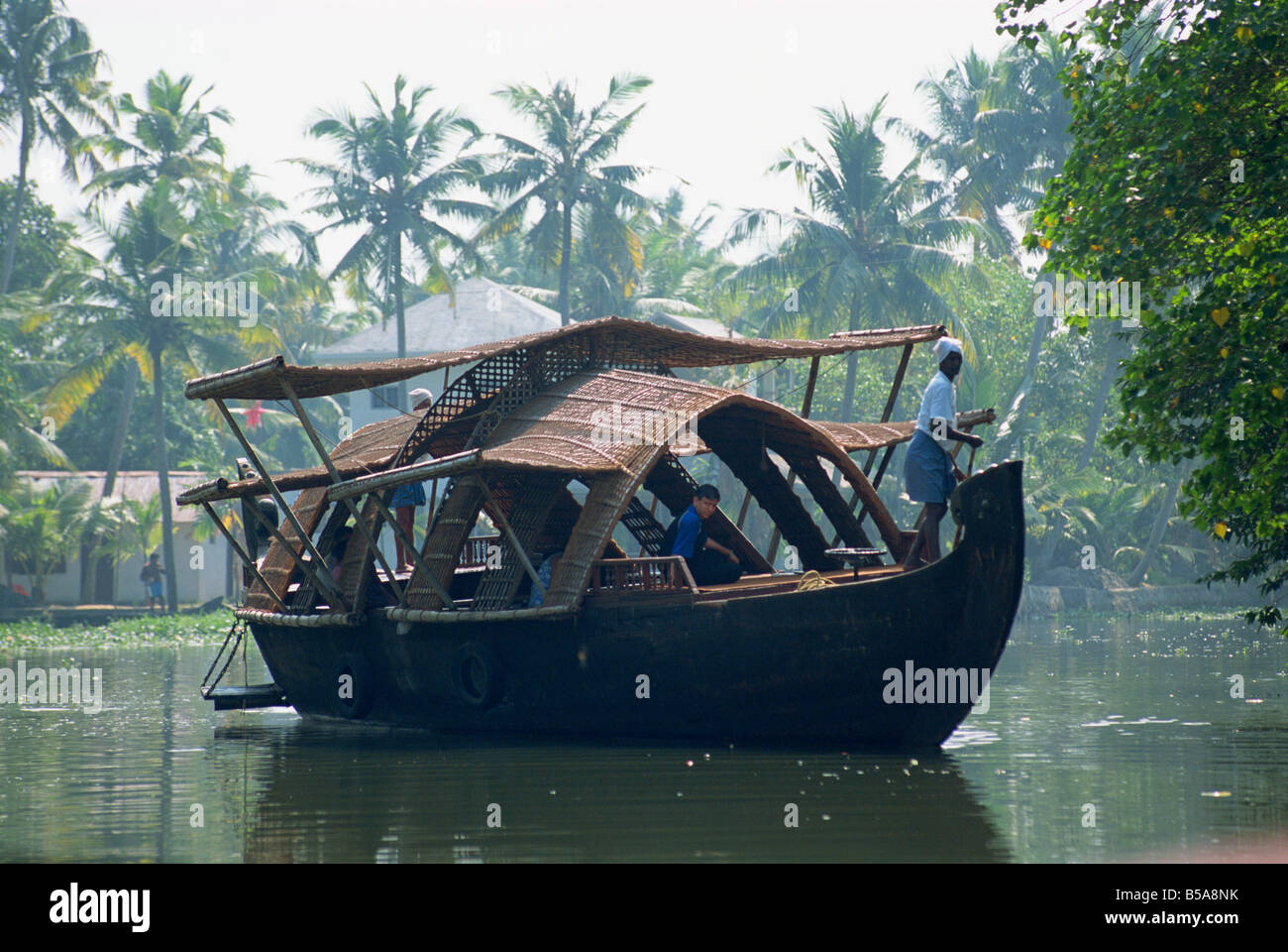 Houseboats used for tourists, Backwaters, Kerala state, India Stock ...