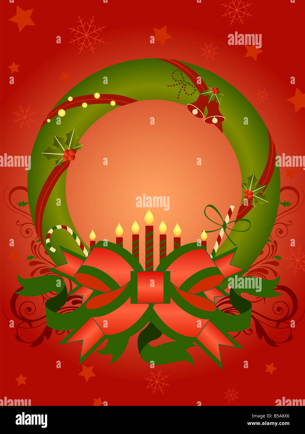 illustration drawing of Christmas background Stock Photo - Alamy