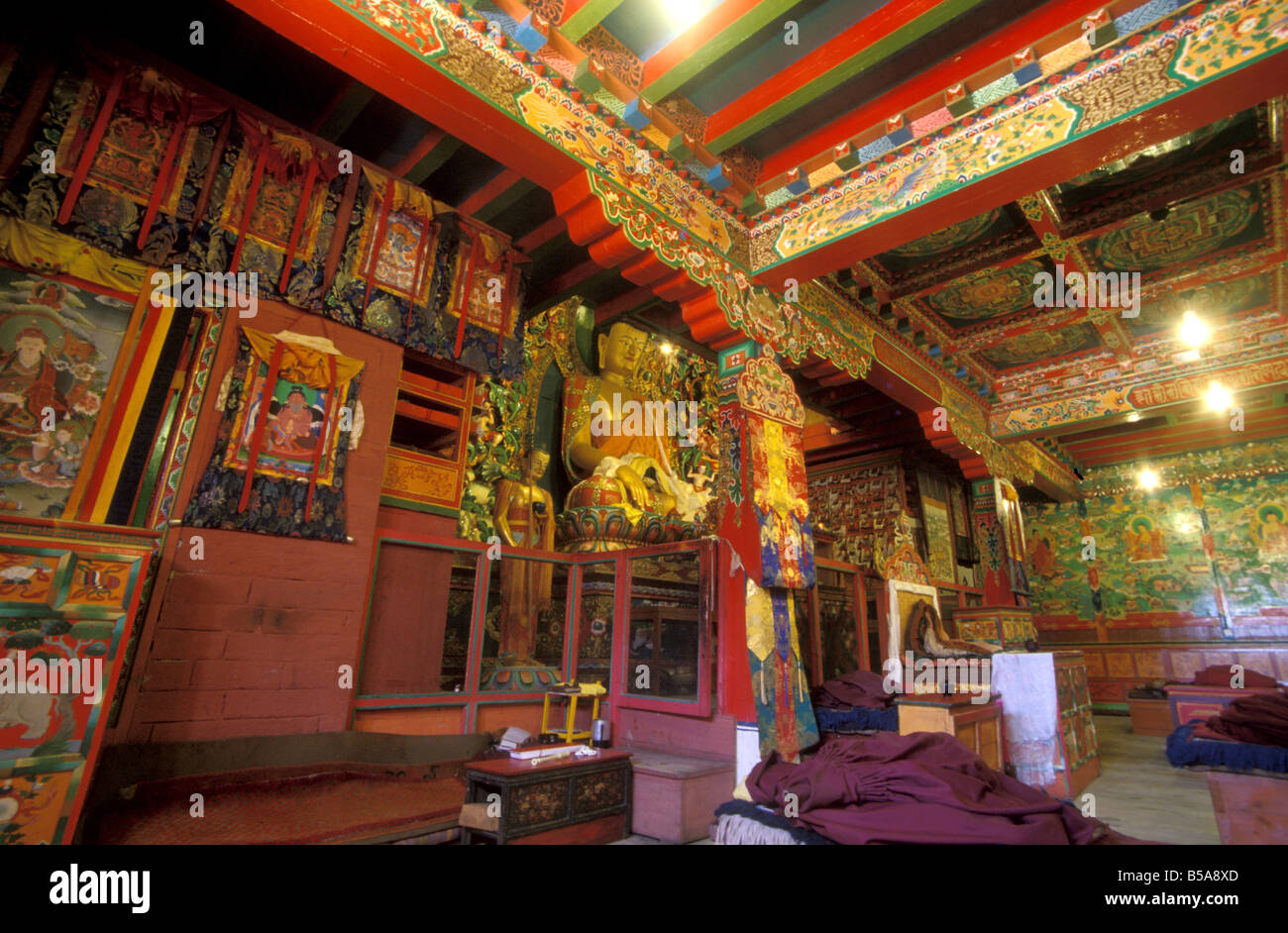 Tengboche monastery interior nepal hi-res stock photography and images ...
