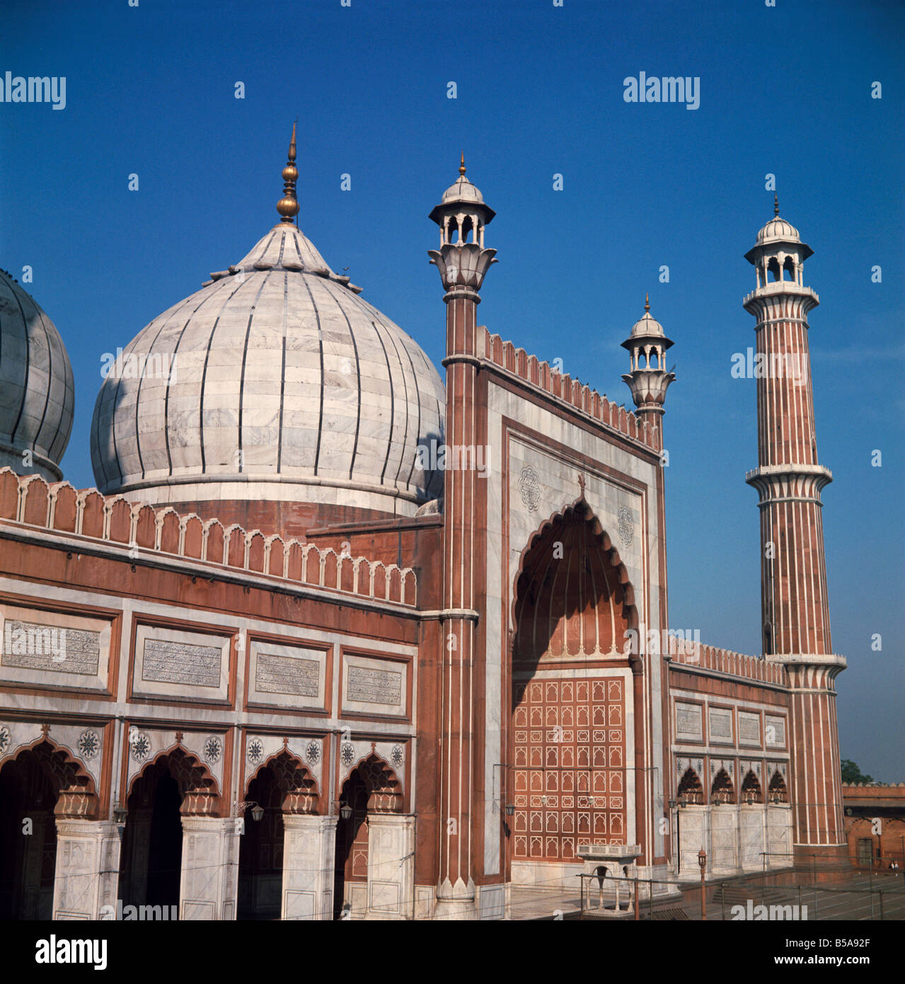 Jumma Mosque Delhi India R Ashworth Stock Photo - Alamy