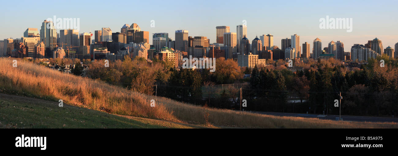 Panoramic view of Calgary downtown, Alberta Stock Photo - Alamy