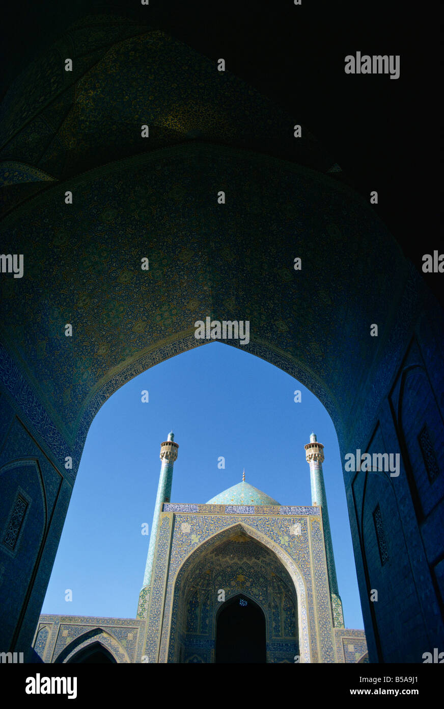Shah Mosque now known as the Imam Mosque Isfahan Iran Middle East Stock ...