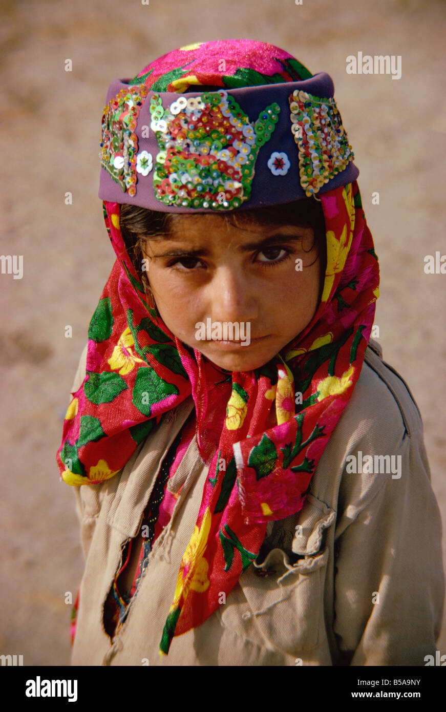 Girl from the Boyerahmad tribe Iran Middle East Stock Photo - Alamy