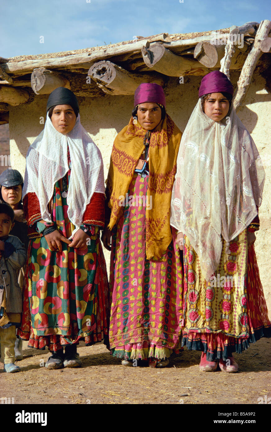 Women of the Boyerahmad tribe Iran Middle East Stock Photo - Alamy