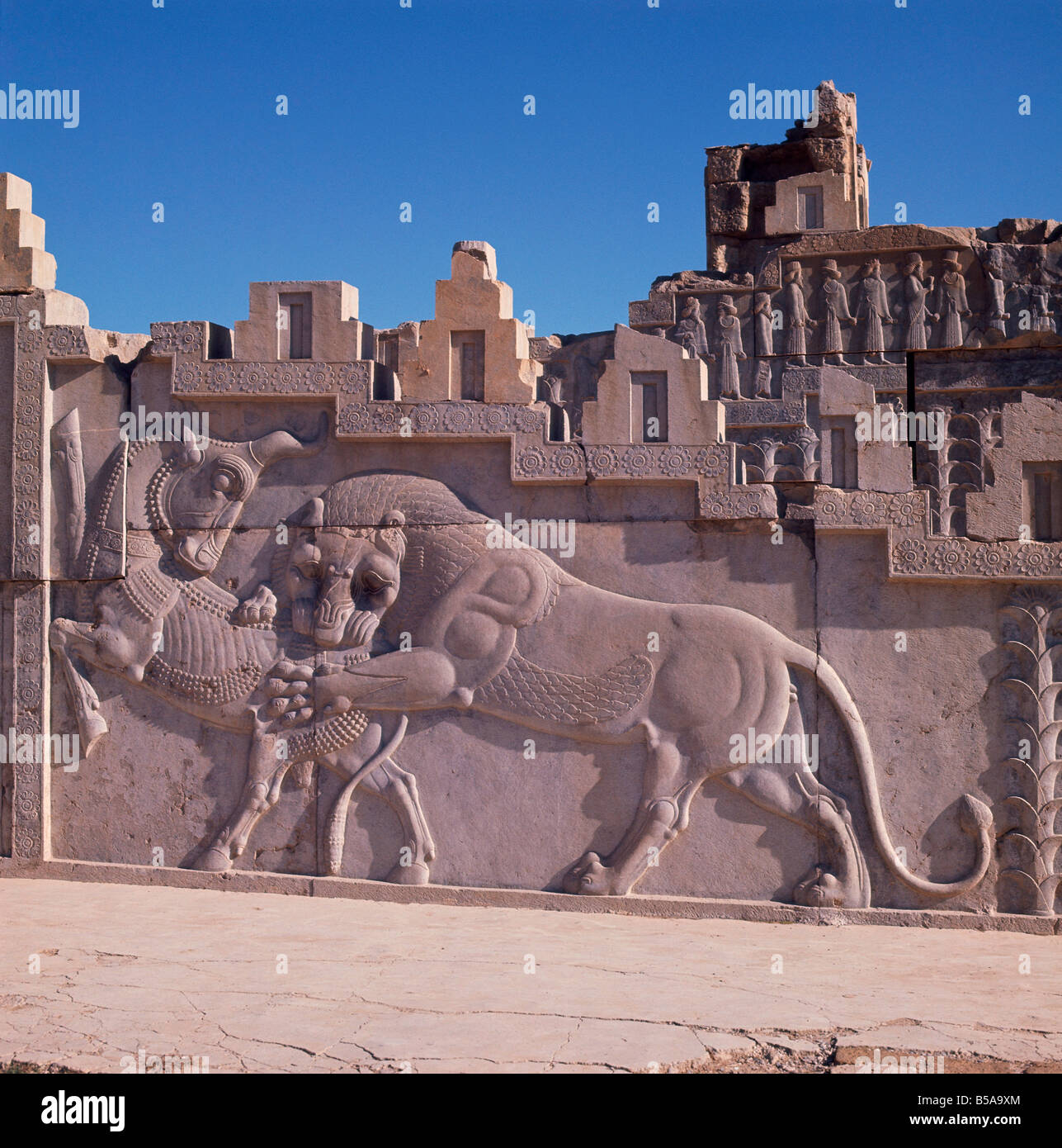 Detail from Persepolis UNESCO World Heritage Site Iran Middle East ...