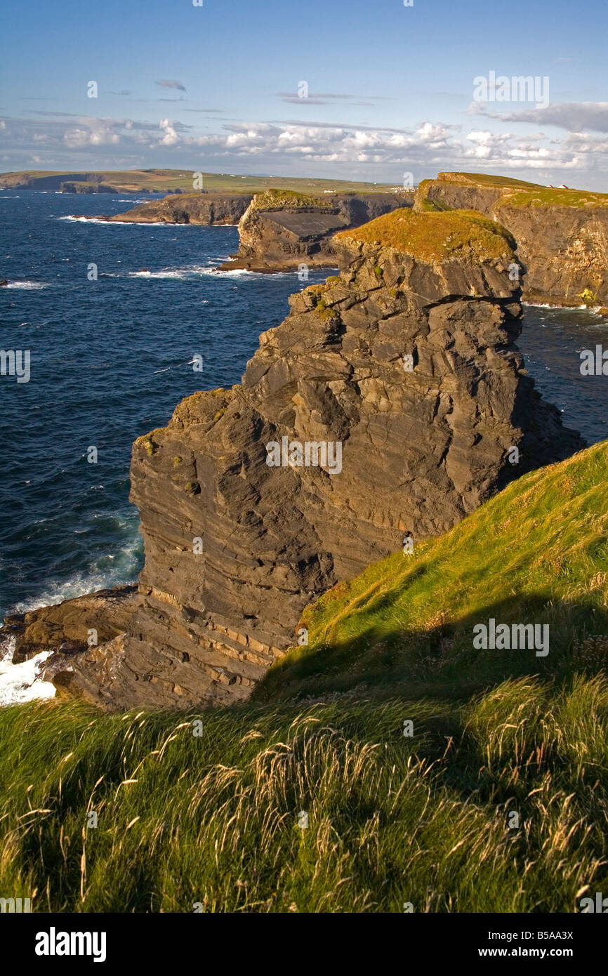 Cliffs near Kilkee, Loop Head, County Clare, Munster, Republic of ...