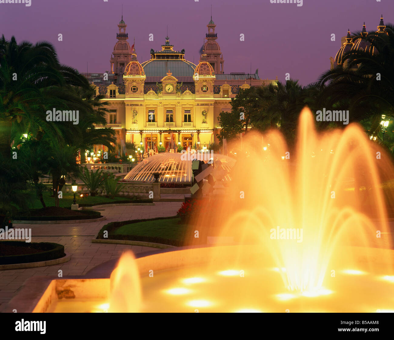 Monte carlo casino fountains hi-res stock photography and images - Alamy