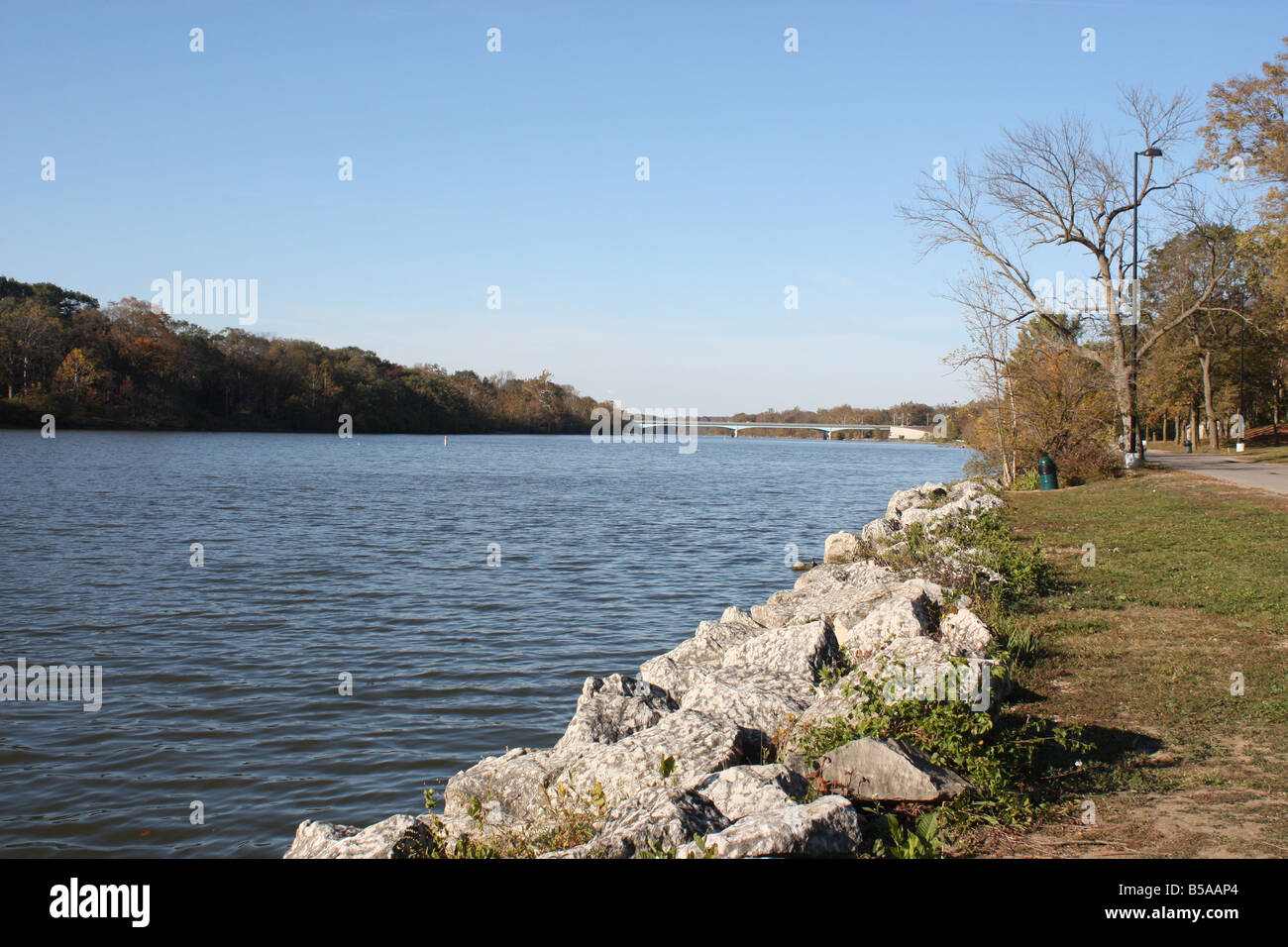 Scioto river Griggs reservoir park Columbus Ohio Stock Photo - Alamy