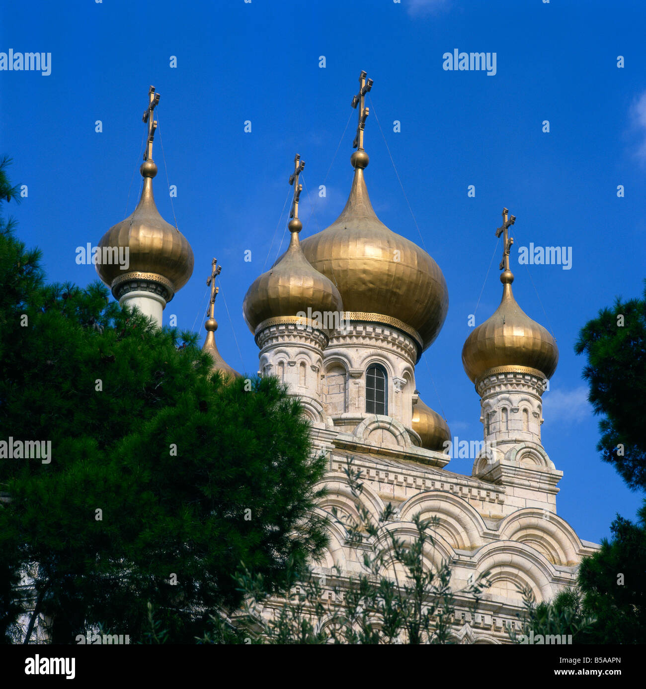 Russian Church Mount of Olives Jerusalem Israel Middle East Stock Photo ...