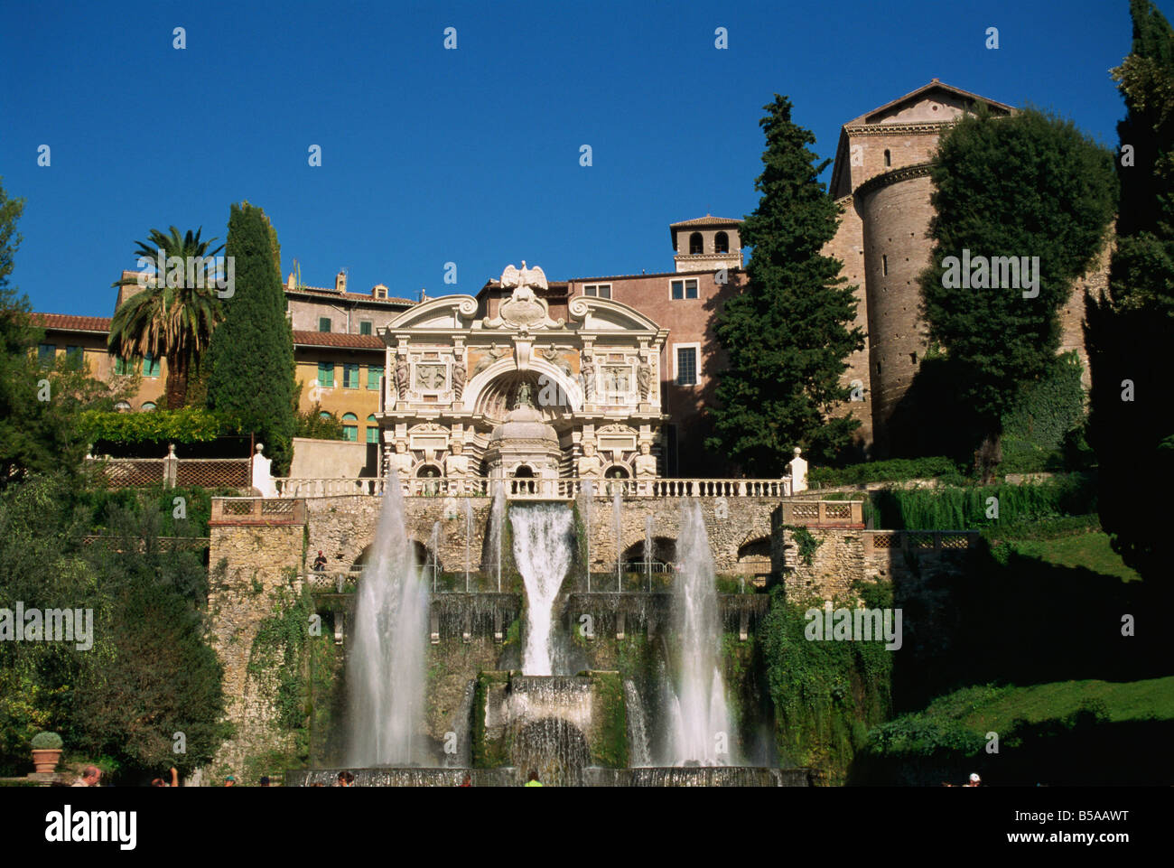 Villa d Este UNESCO World Heritage Site Tivoli Lazio Italy Europe Stock ...