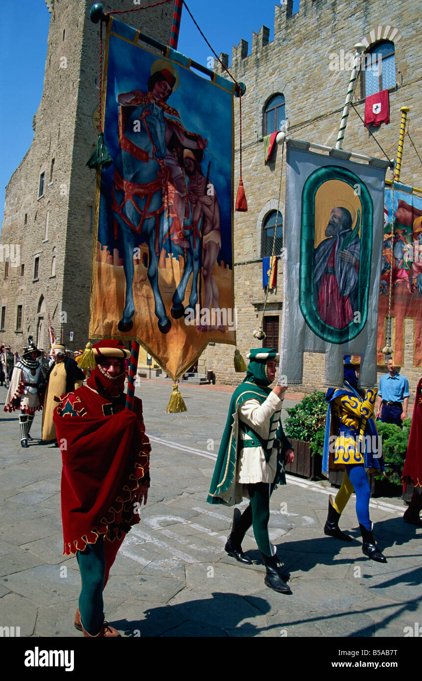 Medieval parade, Arezzo, Tuscany, Italy, Europe Stock Photo - Alamy