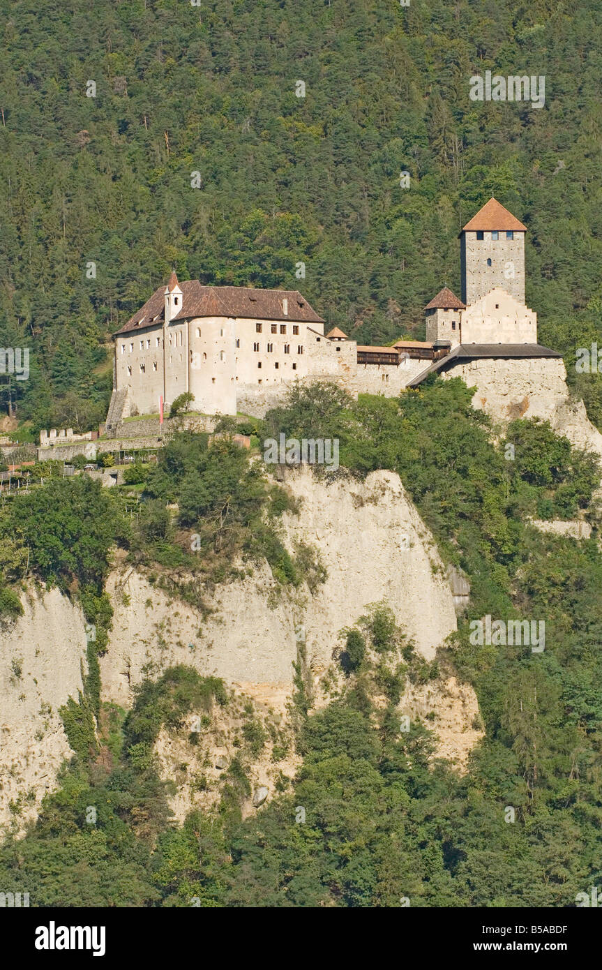 The 12th century Castel Tirolo, now a museum, Merano, Sud Tyrol ...