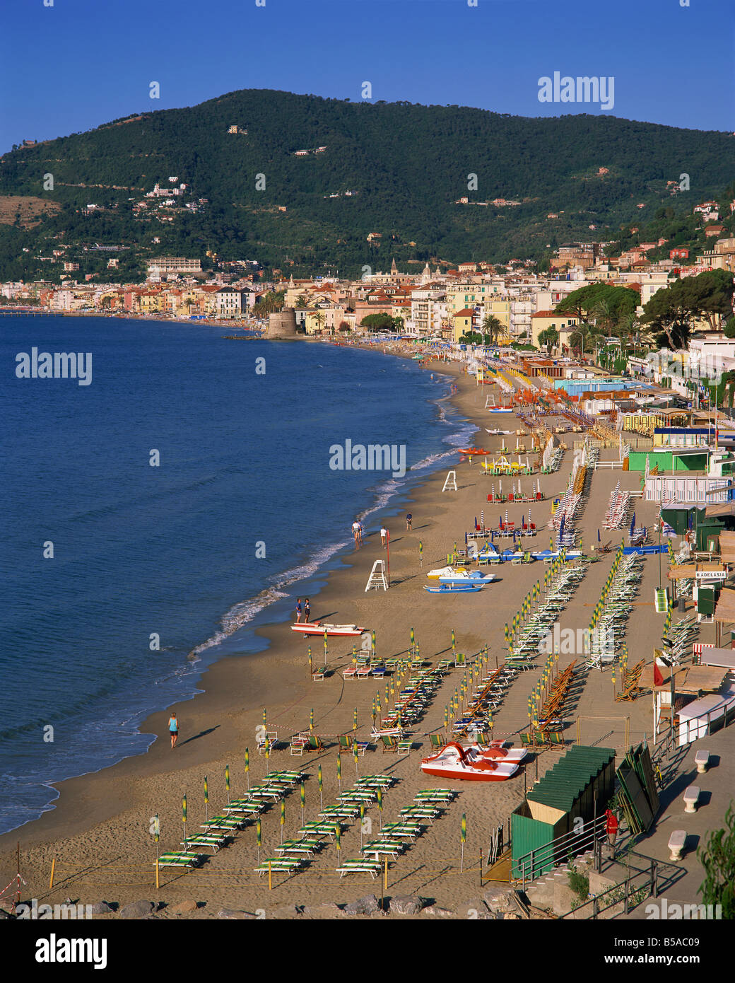 Beach alassio italian riviera hi-res stock photography and images - Alamy