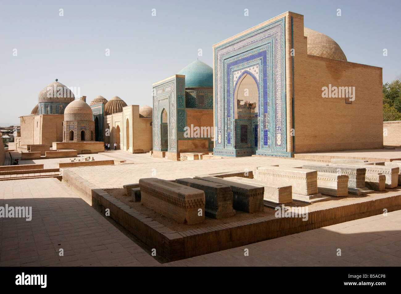 Mausoleums of Shah-i-Zinda (Tomb of living king), Samarkand, Uzbekistan ...