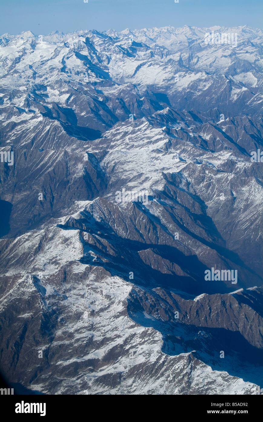 Aerial view over the Alps, Italy, Europe Stock Photo - Alamy