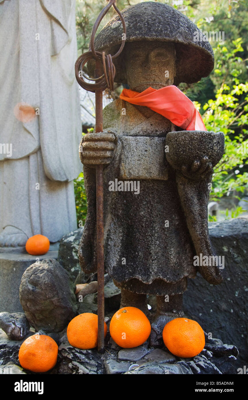 A Jizo Buddha statue at Ishiteji Temple, Matsuyama, Honshu Island ...