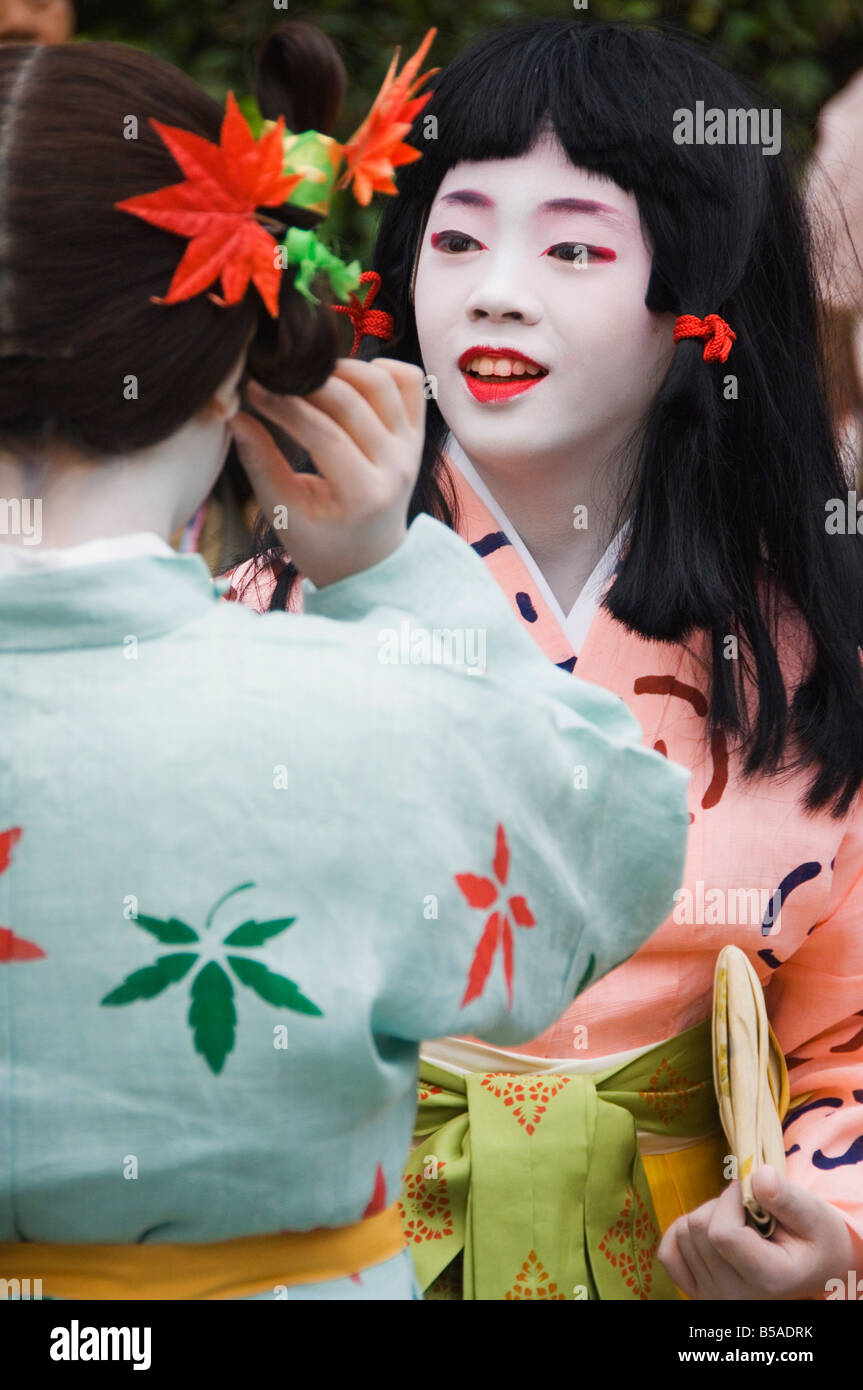 Traditional costume of court mistresses during the Jidai Festival of ...