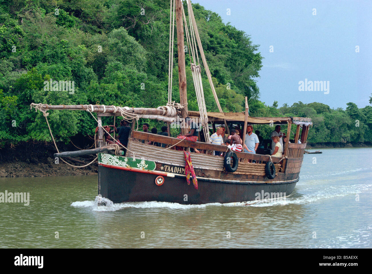 Dhow trip Kenya East Africa Africa Stock Photo - Alamy