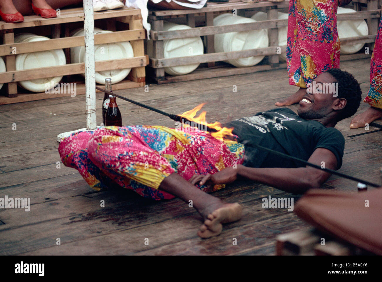 Young man limbo dancing Kenya East Africa Africa Stock Photo - Alamy