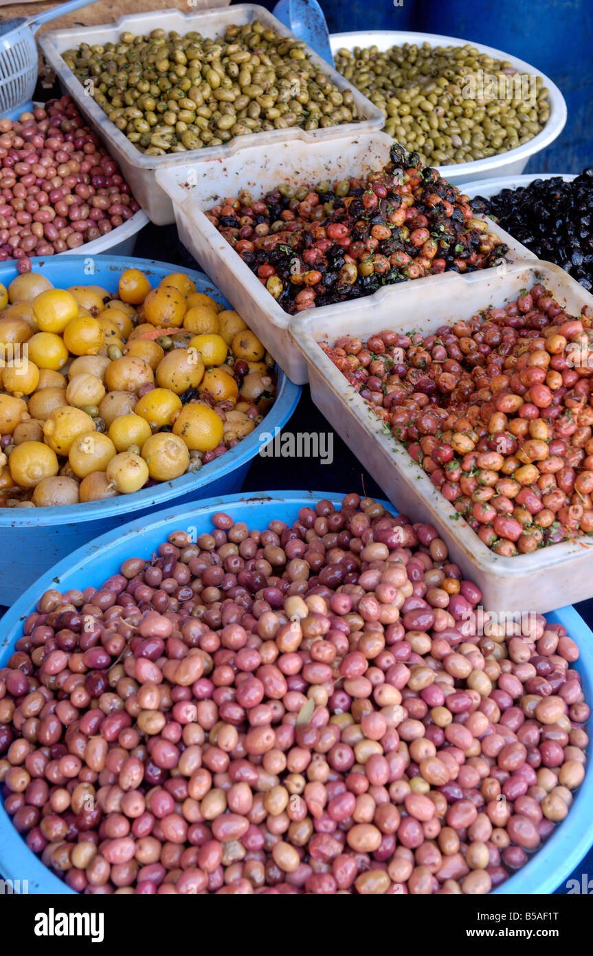 Olives, medina, Essaouira, Morocco, North Africa, Africa Stock Photo ...