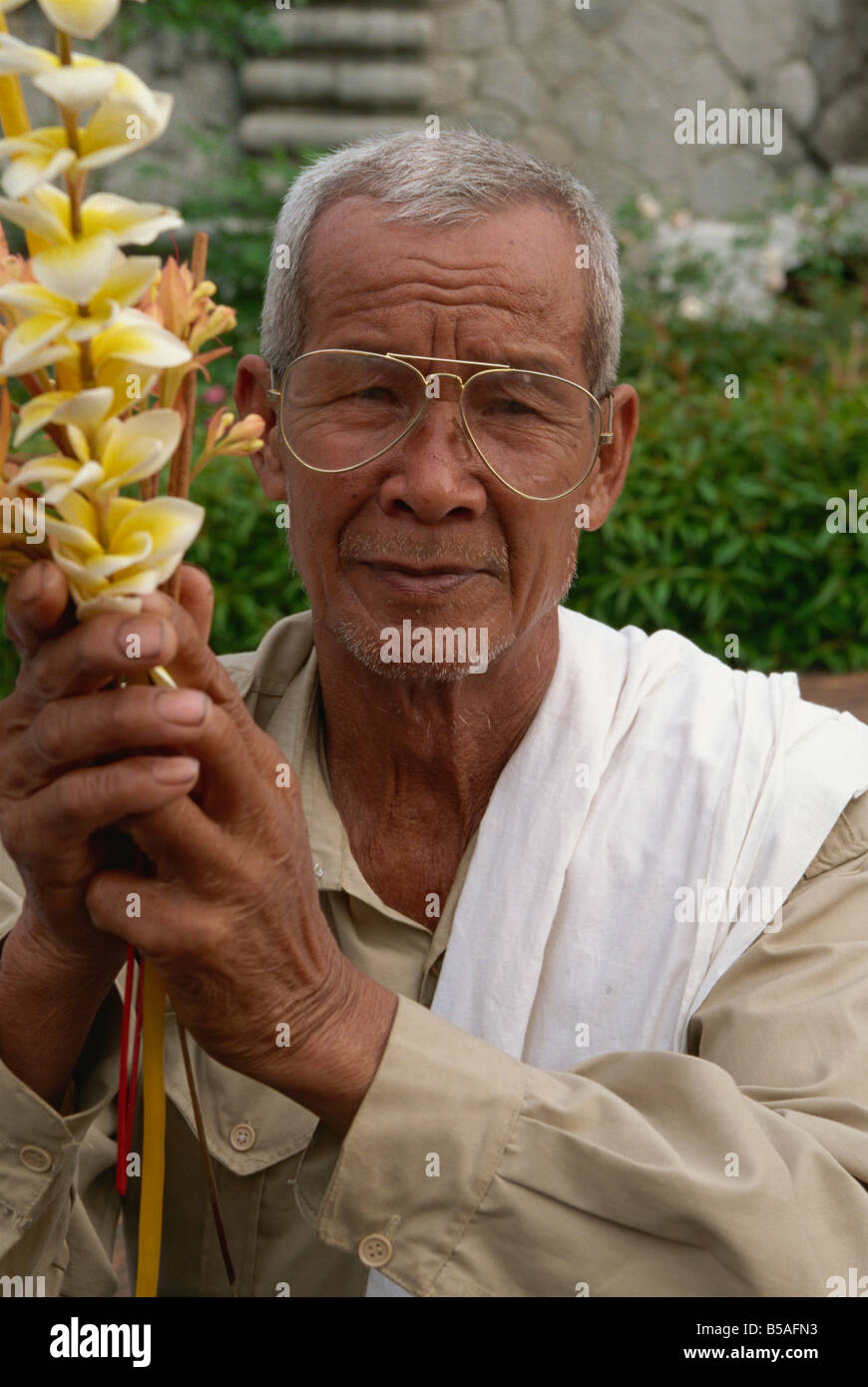 Elderly lao man hi-res stock photography and images - Alamy