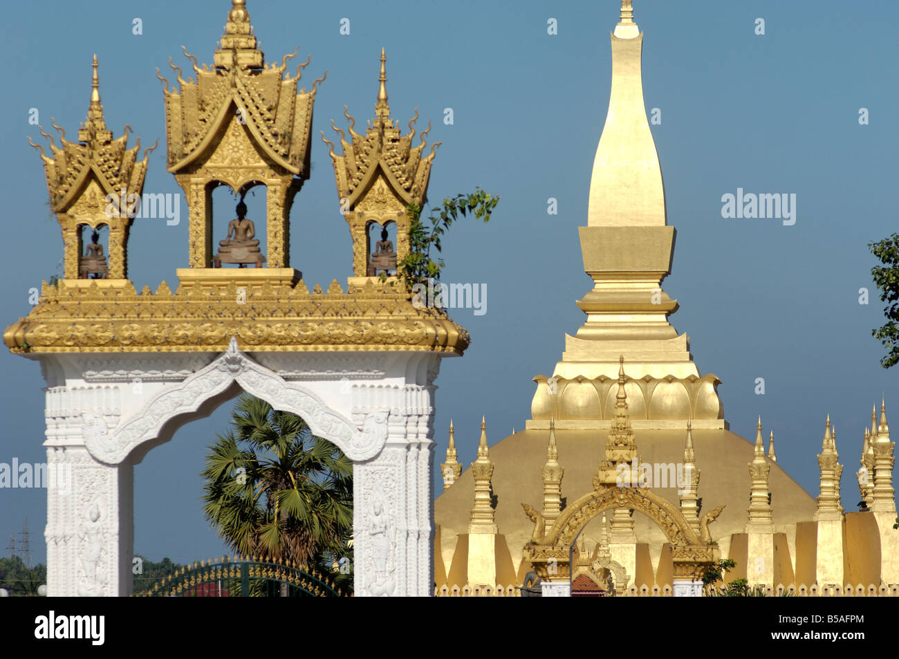 That Luang stupa, the largest in Laos, built in 1566 by King ...