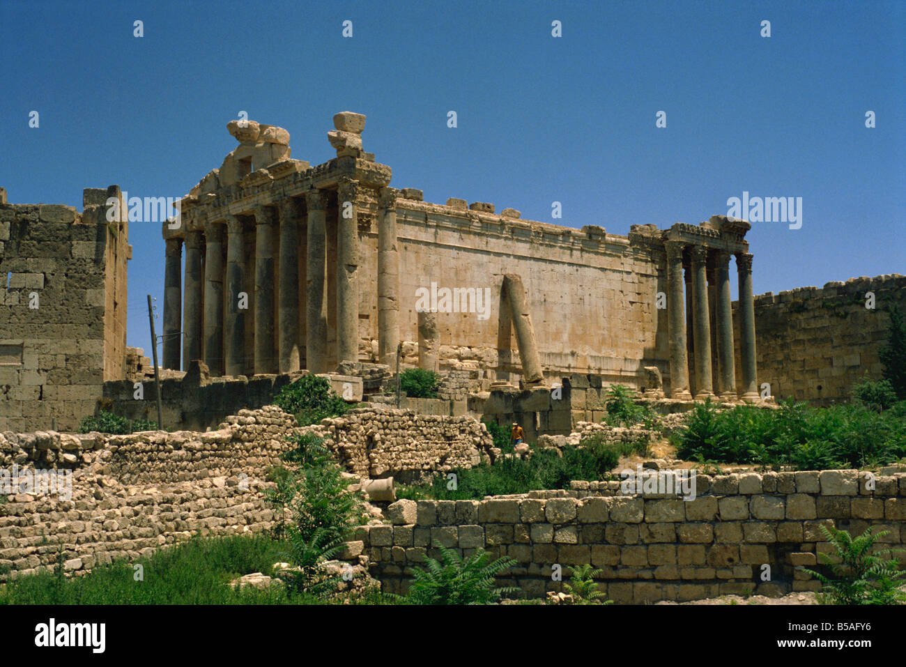 Temple of Bacchus Balbaek northern Beqaa Lebanon Middle East N Boyd ...