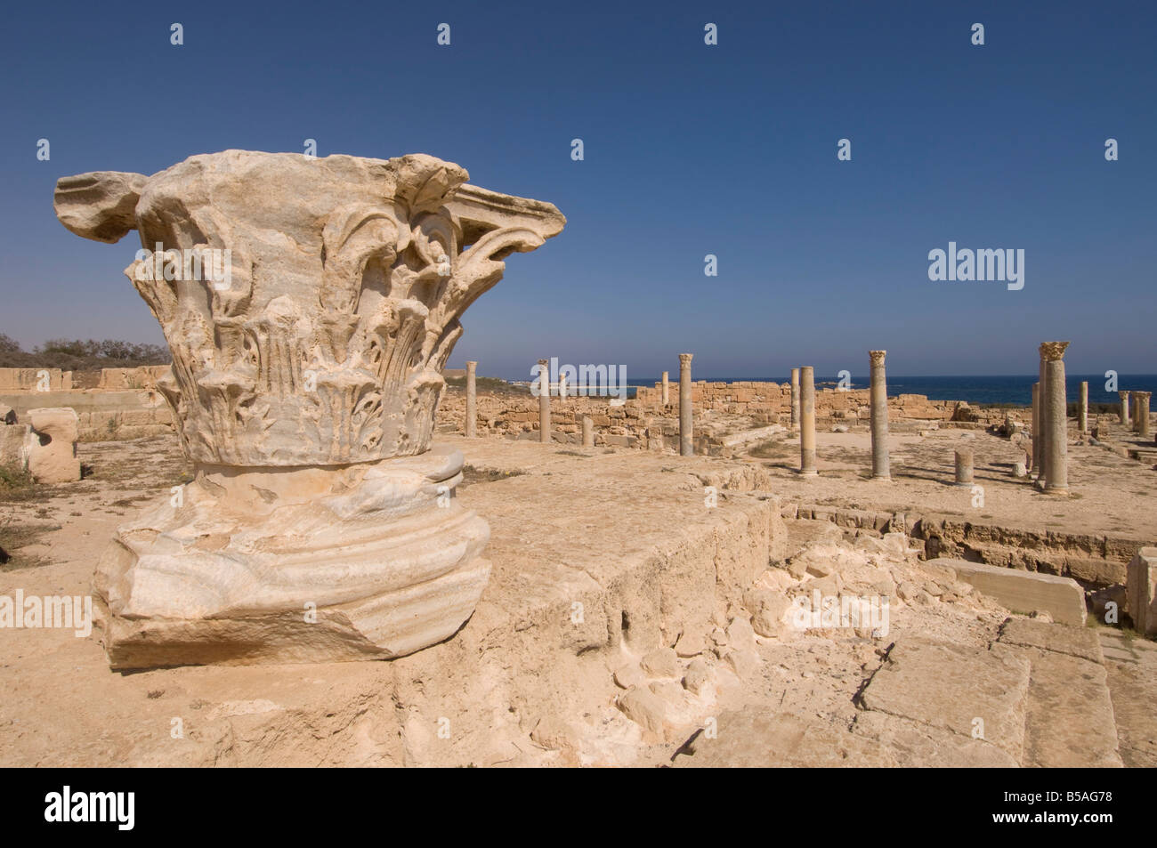 Sabratha Roman site, UNESCO World Heritage Site, Tripolitania, Libya ...