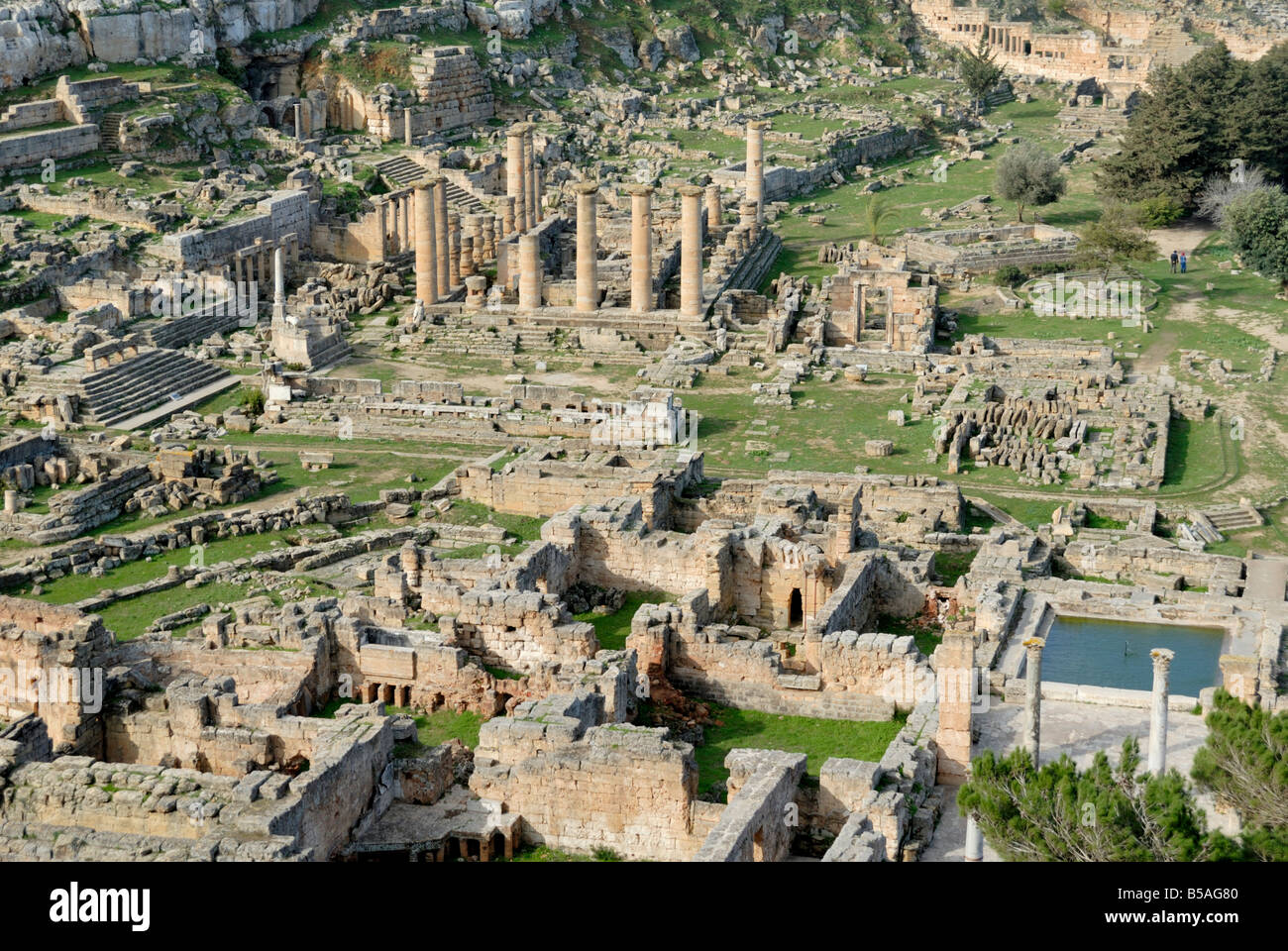 Overview of Cyrene, UNESCO World Heritage Site, Libya, North Africa ...