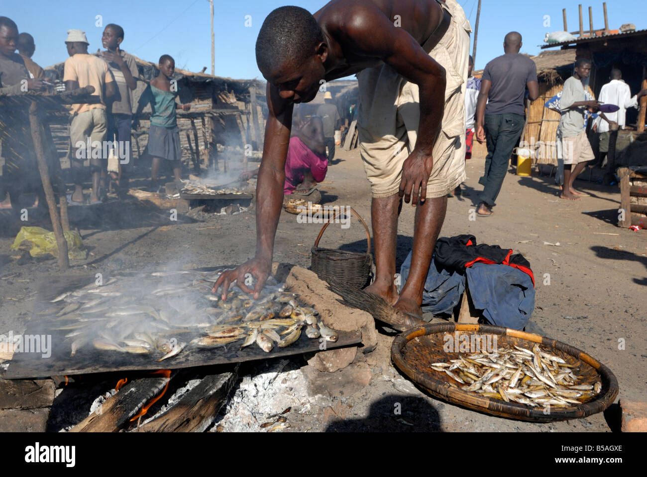 Senga Bay fishing village, Malawi, Africa Stock Photo - Alamy
